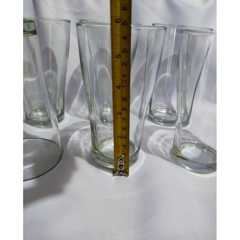 GM 22 6pcs glass tumbler baso 12oz | Shopee Philippines