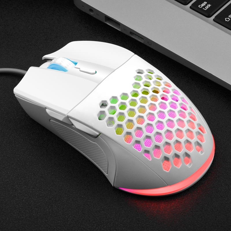 Inplay M066 RGB Gaming Mouse Lightweight Hollow Luminous Mouse For PC ...