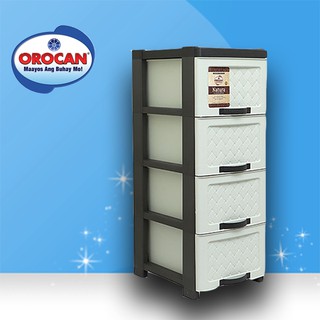 OROCAN RATTAN DRAWER / NATURA 4 LAYERS STORAGE CABINET DRAWERS / WOODEN ...