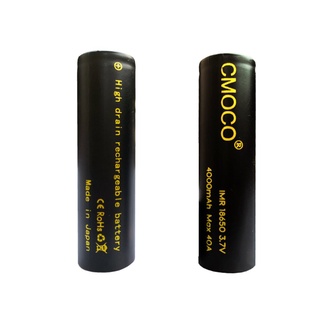 2PCS Legit CMOCO 18650 Battery 4000mah 40A 3.7v Lithium Rechargeable ...