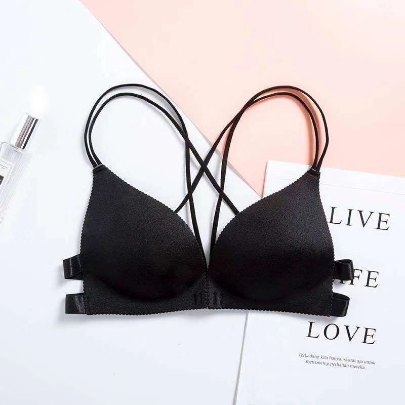 Front Clasped Push Up Bra Buckle Sexy Bra brallete（free size) | Shopee ...