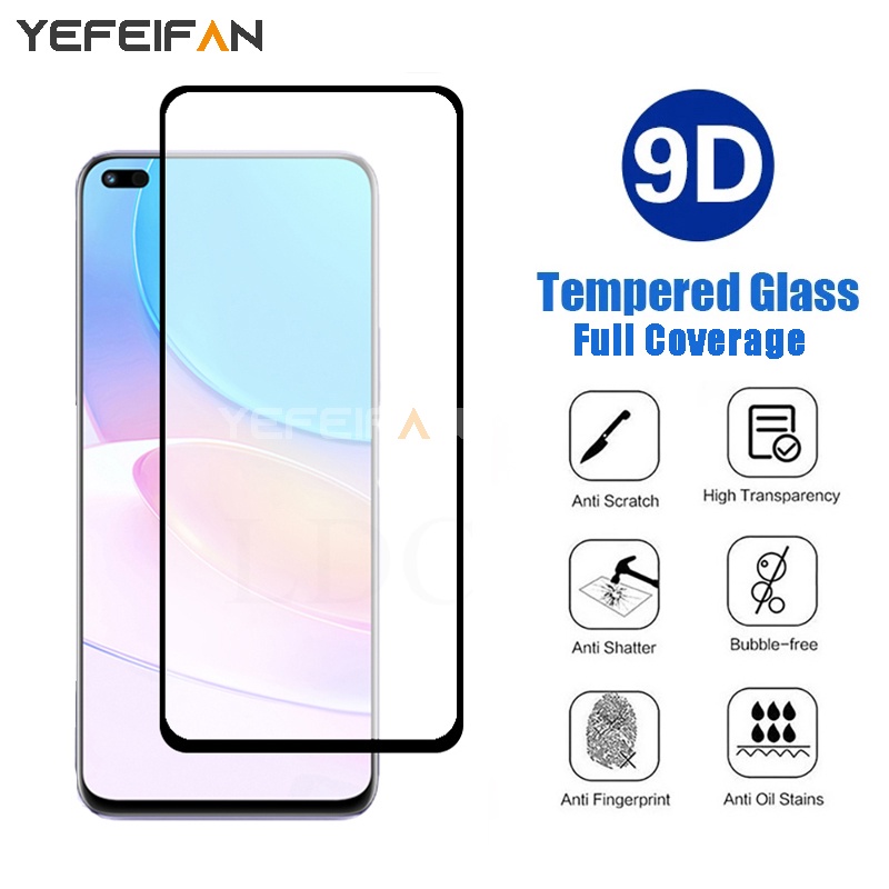 Huawei Nova 8i Full Coverage Tempered Glass for Nova 7 SE 7i 5T 4E Y7A ...