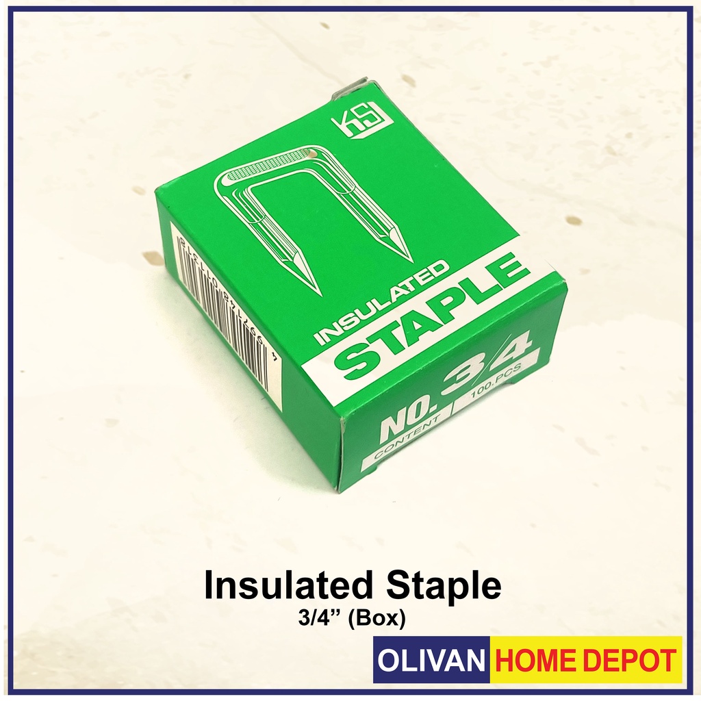 Insulated Staple Wire for Electrical Wire Clamp 1/2, 3/4, 1 inches (per ...