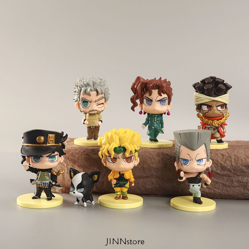 JINNStore 6pcs/set Anime JoJo's Bizarre Adventure Kawaii Stardust ...