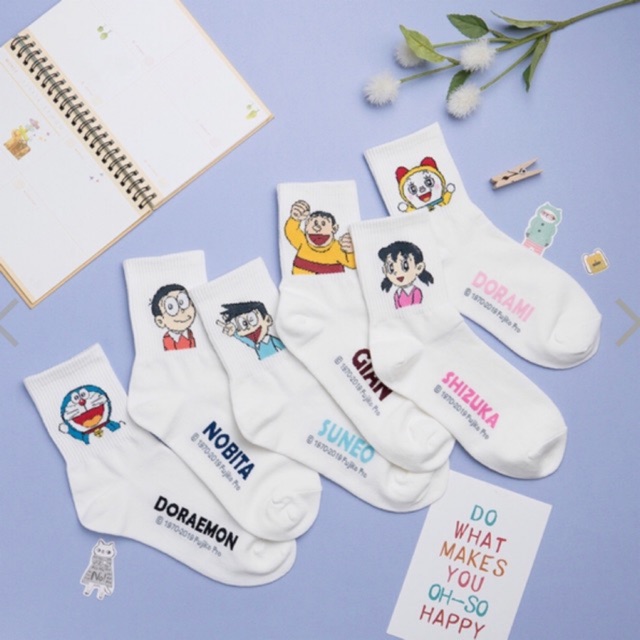 Korean Socks - Doraemon Socks - Iconic Socks | Shopee Philippines