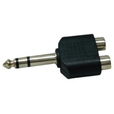 2 RCA Jack female to PL-55 Plug STEREO Microphone Audio Adapter ...