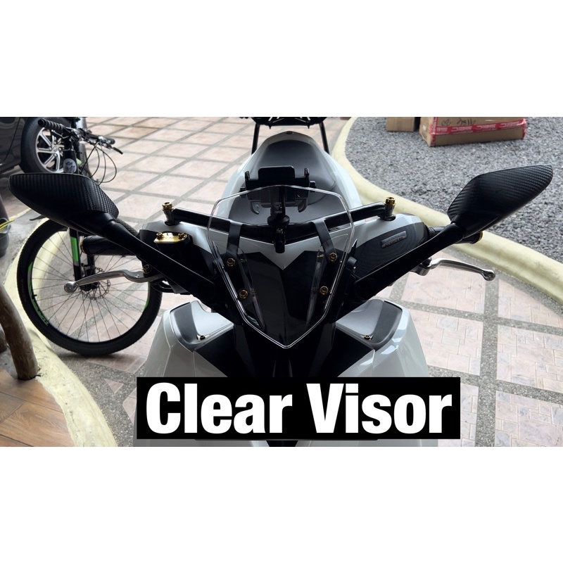 AEROX V1 & V2 Side Mirror Bracket with Visor set | Shopee Philippines