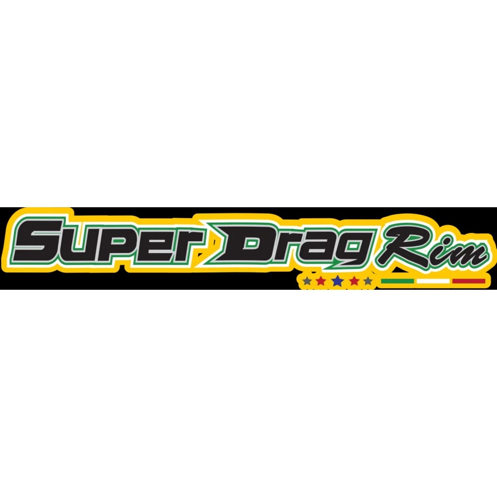 2pcs Super Drag Rim logo vinyl sticker waterproof laminated sticker | Shopee Philippines