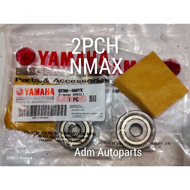 Front wheel Bearing set right and left (6300Z) 2PCH Yamaha Nmax Old ...