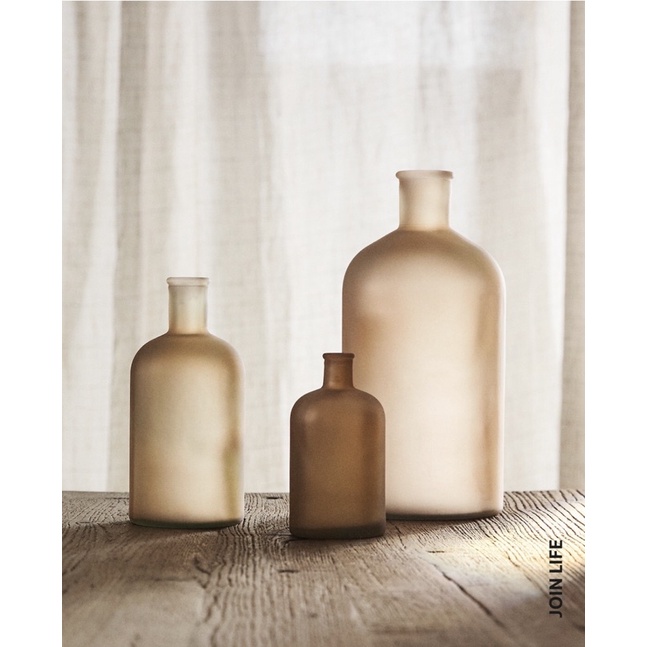 Zara Home Decorative Glass Bottle | Shopee Philippines