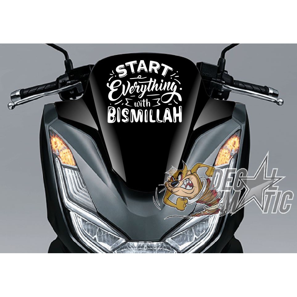 Cutting Winshield WS Bismillah Windshield Sticker - for Nmax N max 155 ...