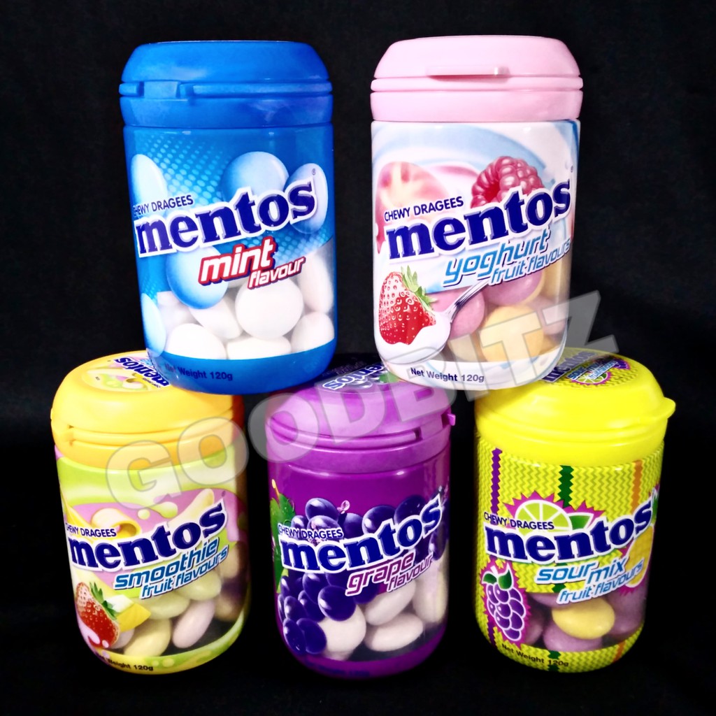 Mentos Bottle 120g (Chewy Dragees) | Shopee Philippines