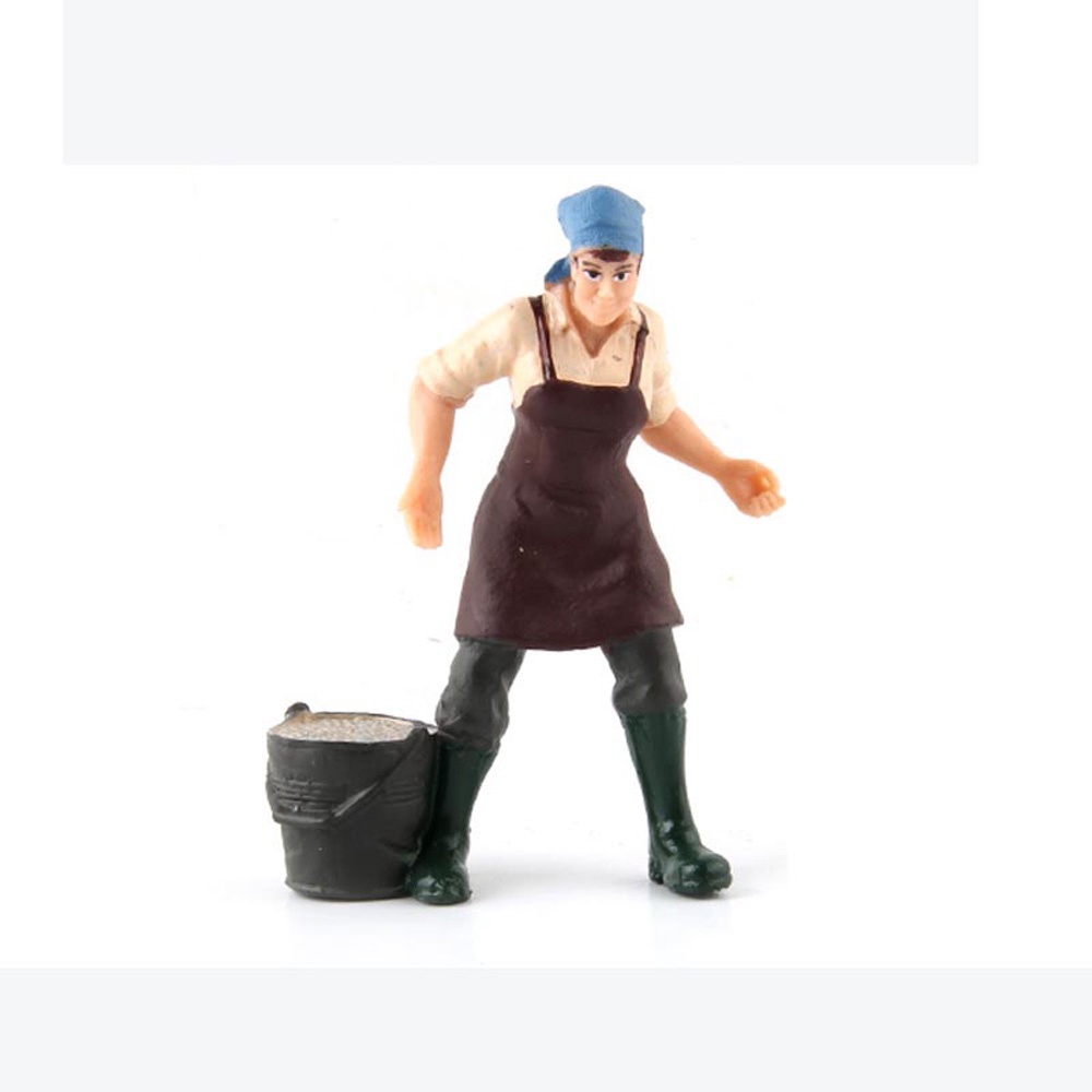 CLEOES 1:25 Scale Farm Human Figure Modern Home Decoration Farmer ...