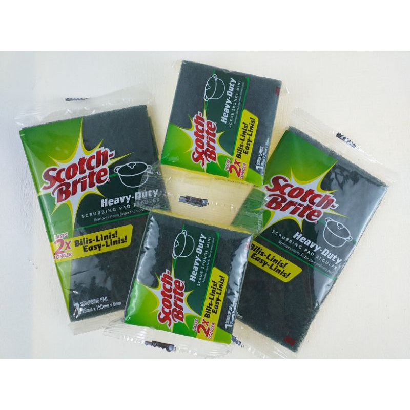 3M SCOTCH BRITE 1 DOZEN , SCOTCH BRITE WITH FOAM & SCOTCH BRITE ...