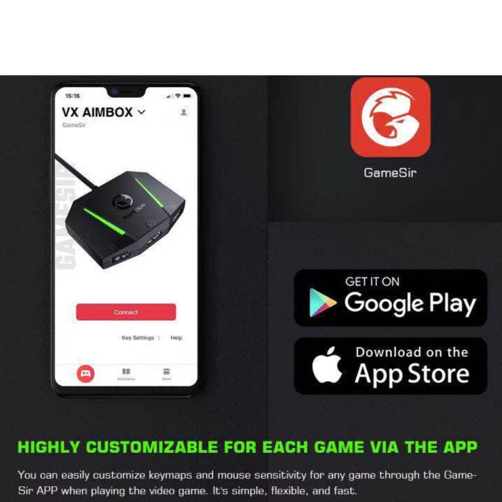 GameSir VX AimBox Game Console Keyboard Adapter for PS5 PS4 XBOX Series ...