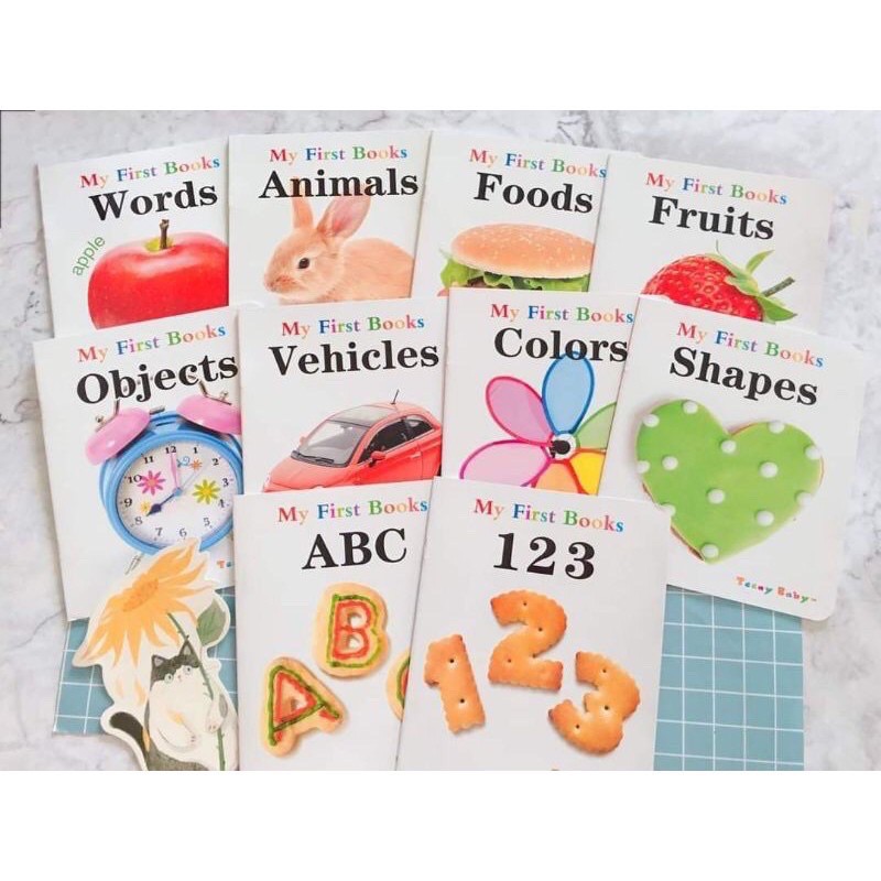 10pcs MY FIRST BOOKS EDUCATIONAL BOOKS FOR TODDLERS | Shopee Philippines
