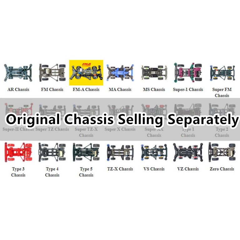 Tamiya Mini 4WD Chassis Selling Separately (Part Buka Jual Asing ...
