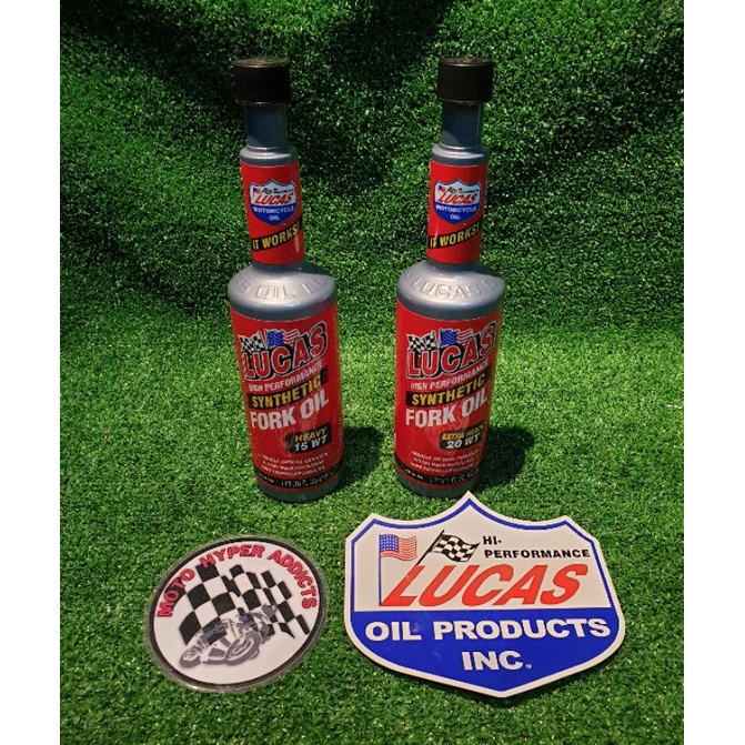 LUCAS HIGH PERFORMANCE SYNTHETIC FORK OIL 15WT & 20WT 16OZ (473ML ...