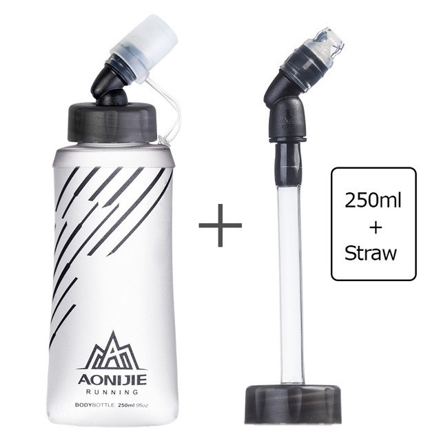 AONIJIE SD21 TPU Soft Flask with Straw Collapsible Water Bottles ...
