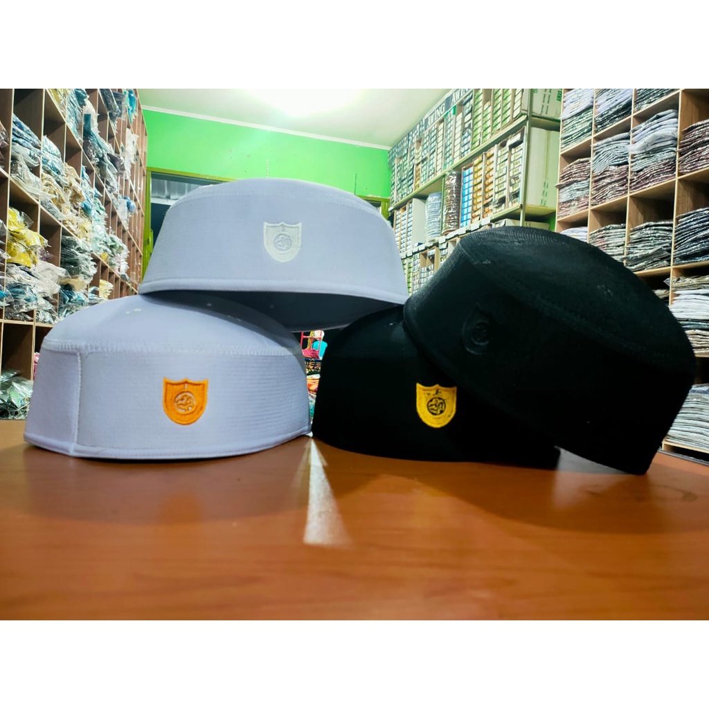 LOKAL HITAM PUTIH Malaysia Skullcap Prayer Cap, Hajj White, Black ...