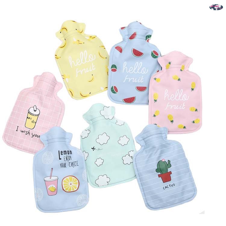 OW High Quality Cartoon Cloth Hot Water Bottle PVC Water Bag for Heat ...