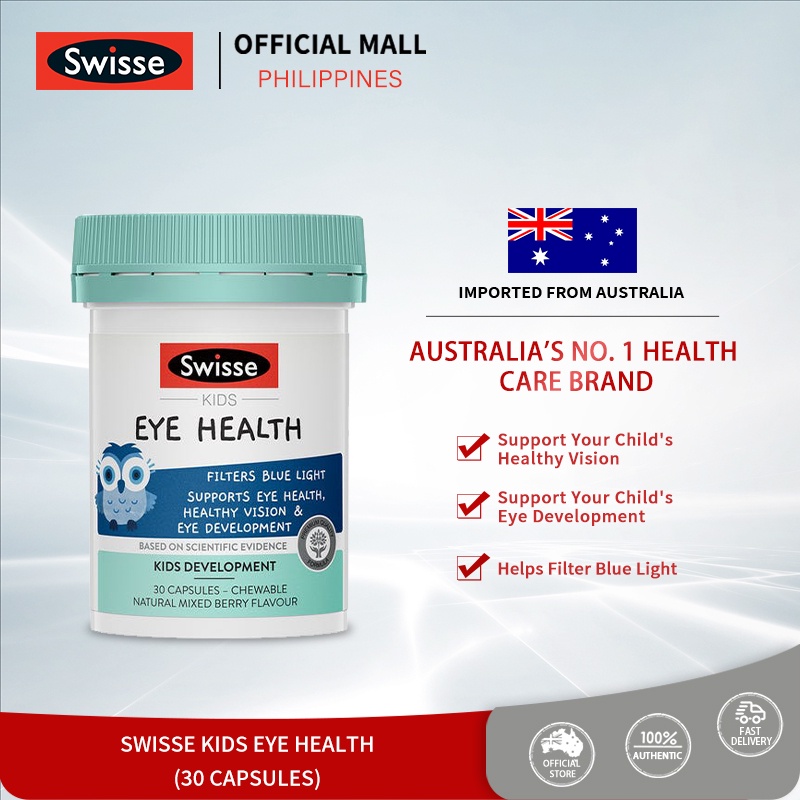 Swisse Kids Eye Health Bilberry Children Vision Improvement 30 Capsules ...