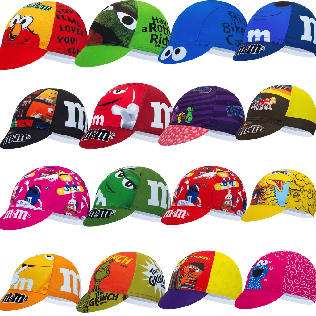 New Cartoons Multi Styles Summer Cycling Caps Classic Bike Hats Full ...
