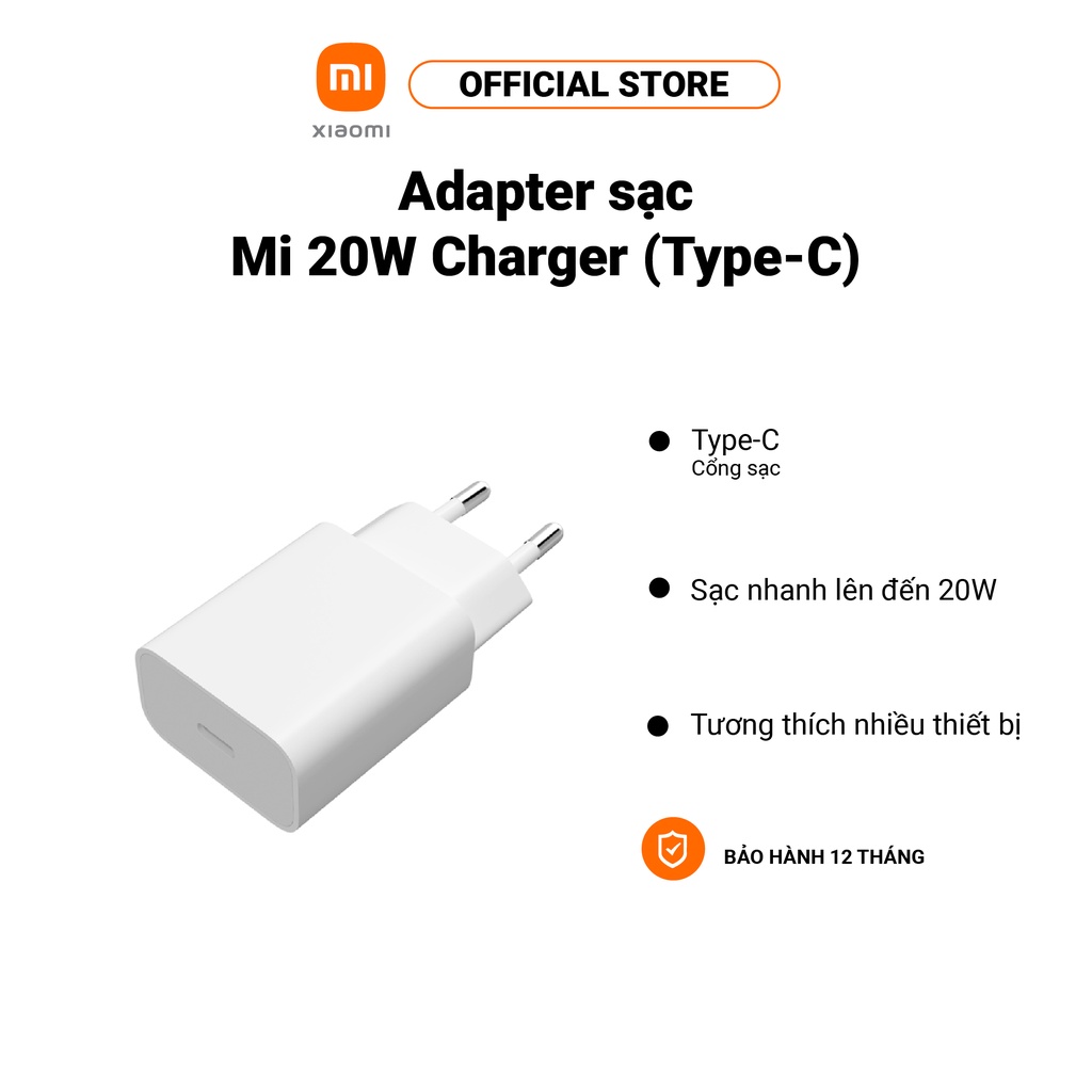 Xiaomi Mi 20W charger (type-C) | Shopee Philippines