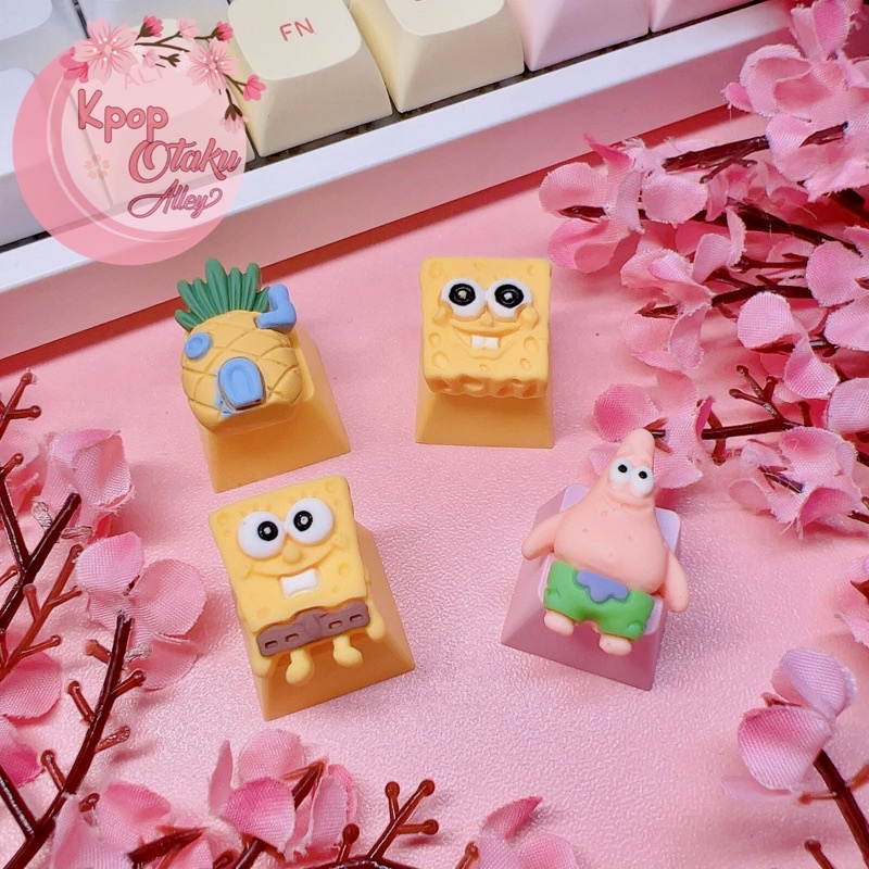 Spongebob Collection Artisan Keycaps | Kpop Otaku Alley Keycaps ...