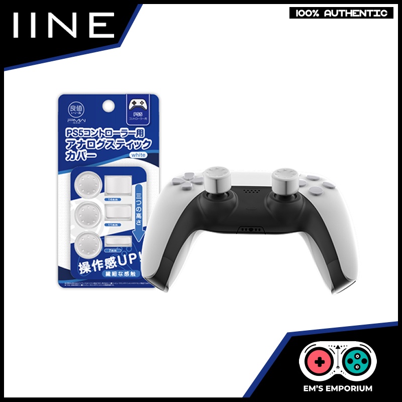 Playstation 5 PS5 Controller Thumbgrips DS5 IINE Thumb Grips White ...