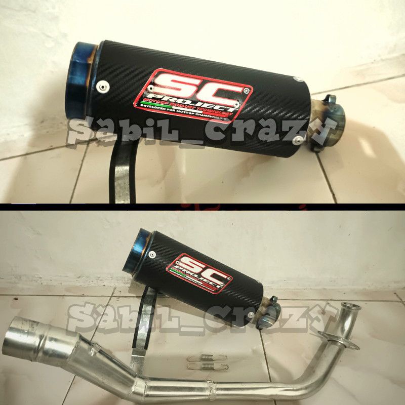 Exhaust RACING SC PROJECT Beat Mio Click Mirrorless Genio Etc | Shopee ...