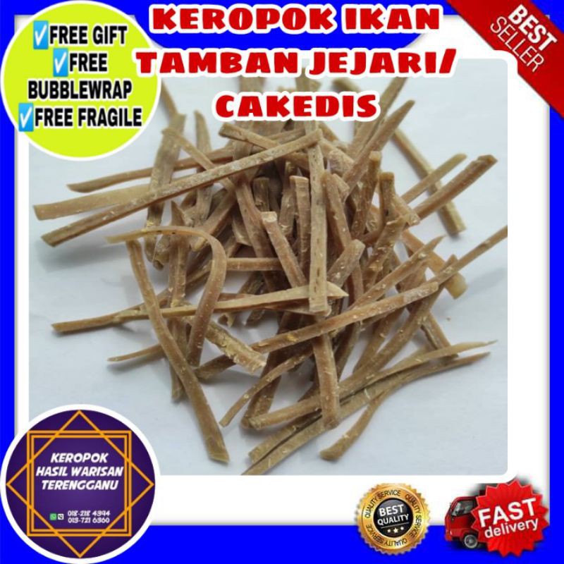 Keropok jajari/cekedis tamban fish are delicious and 400g) | Shopee ...