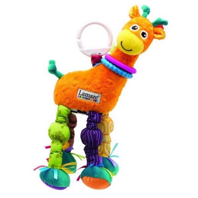 Lamaze Stretch the Giraffe Stroller toy Soft Toy Hanging baby toddler ...