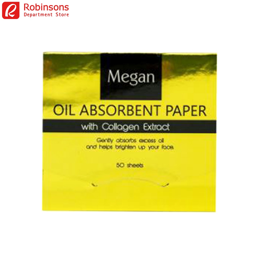 Megan Oil Absorbent Paper with Collagen Extract 50's | Shopee Philippines