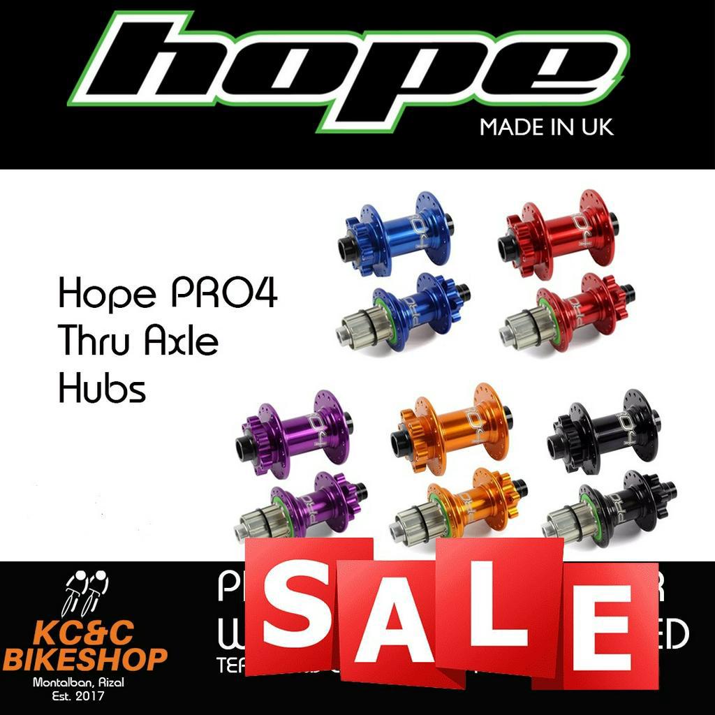 Hope PRO 4 Hubs 32 Holes Thru Axle Microspline 12 Speed (PAIR ALREADY ...