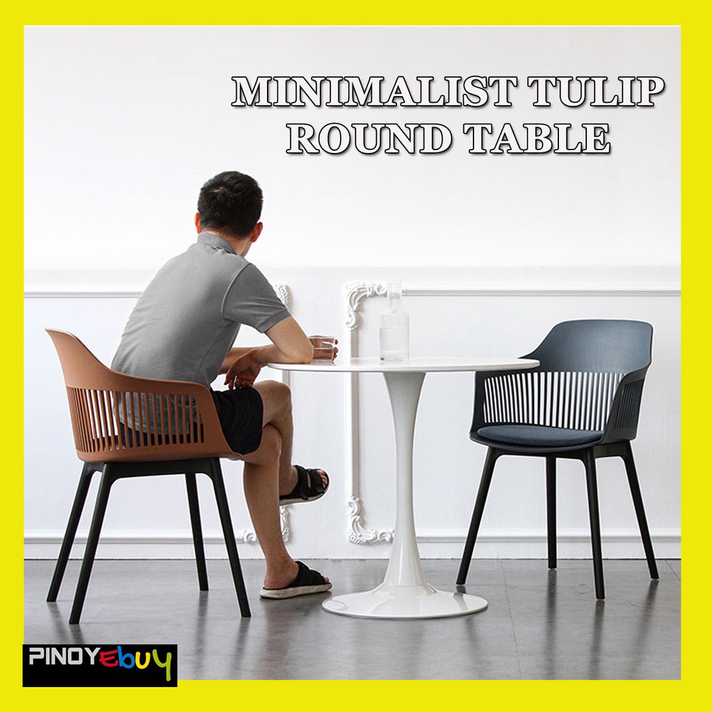 Tulip Table 60-80cm Round Table Available in White, Black Nordic ...