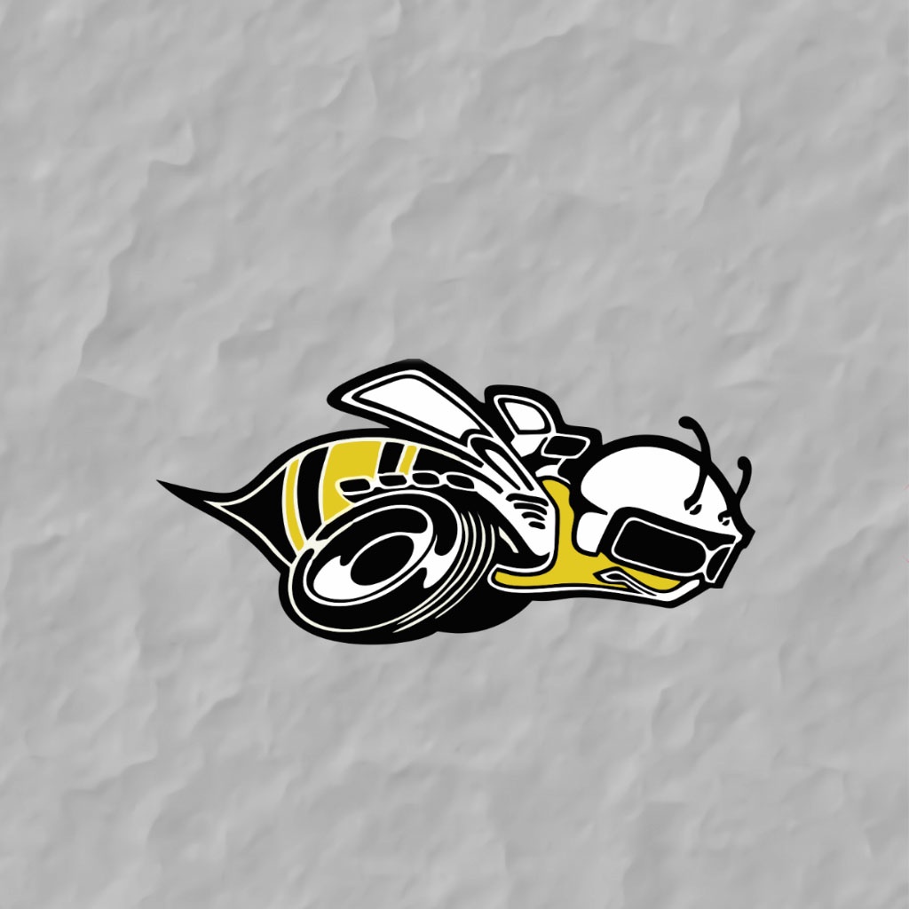 Bee RACING Sticker | Motorcycle Sticker | Vespa Sticker | Shopee ...