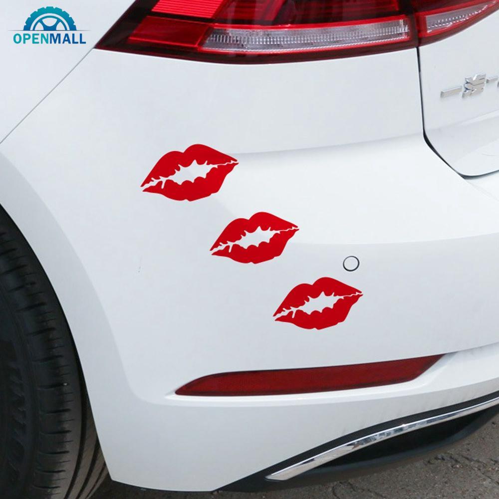 OPENMALL 1Pc Red Lip Kiss Sticker Car Styling For Auto Car Bumper ...