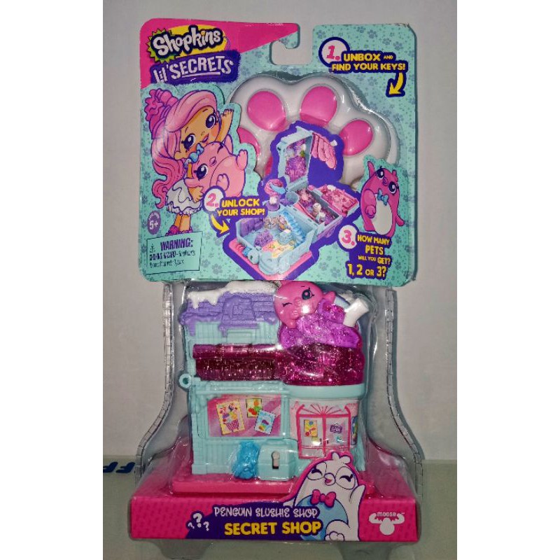 Shopkins Lil Secret S4 Mini Play Set Penguin Slushie Shop Secret Shop ...
