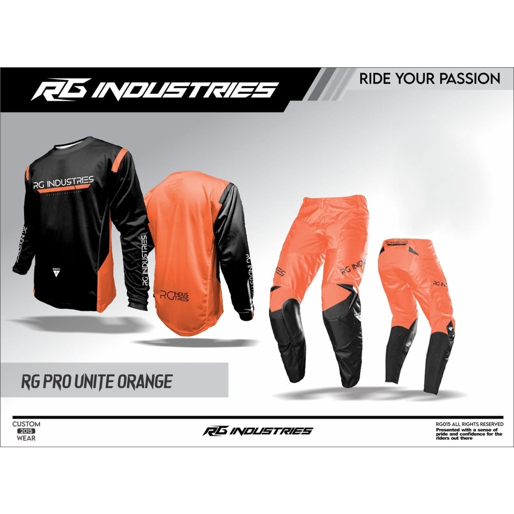 Jersey Set Trail Adventure Motocross RG Industries - RG PRO UNITE ...