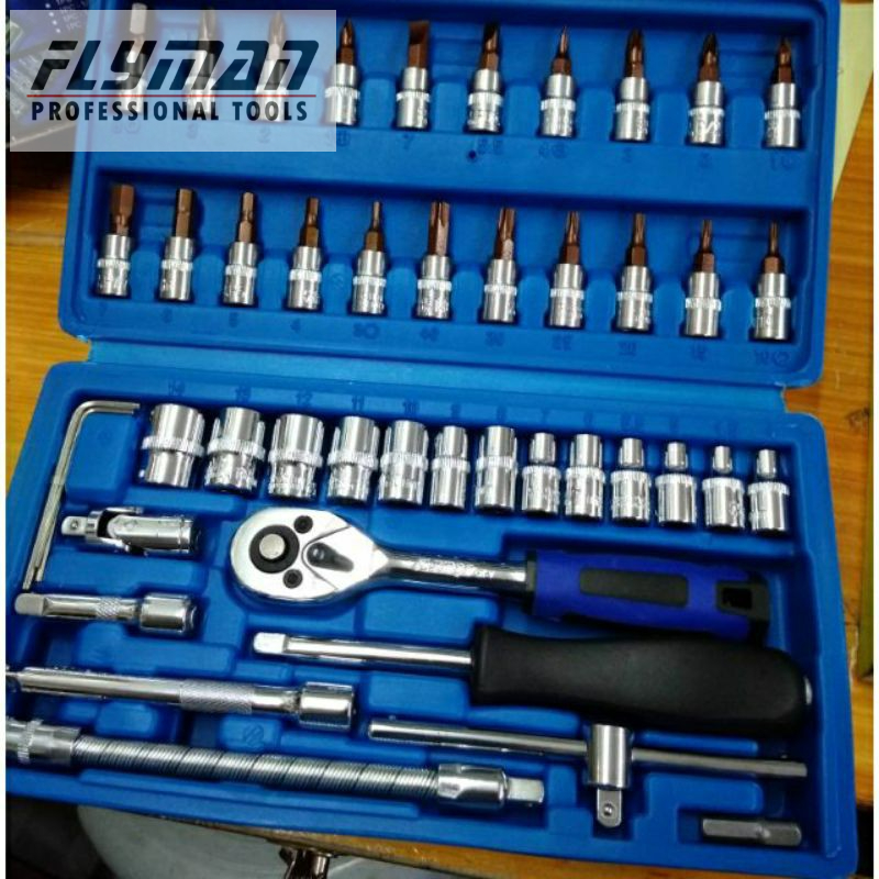 Original Flyman USA 46pcs Socket Set ( 1/4 Drive ) | Shopee Philippines