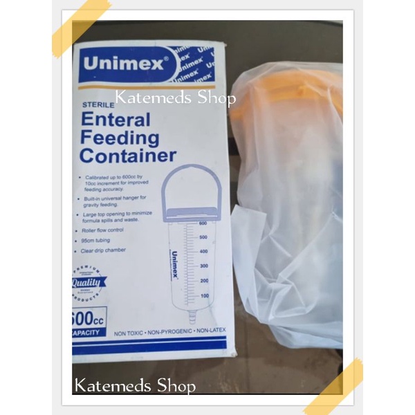 Unimex Enteral Feeding Container Sterile 600cc Capacity | Shopee ...