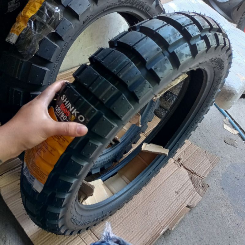 150/70B18 or 150/70-18, 120/90-18, E805 tubeless tire (SHINKO) Dual ...