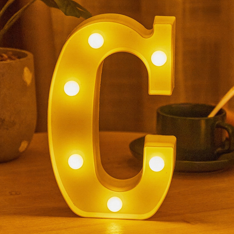 【Local Fast Delivery】Large size LED Letter standee 21cm party needs Led ...