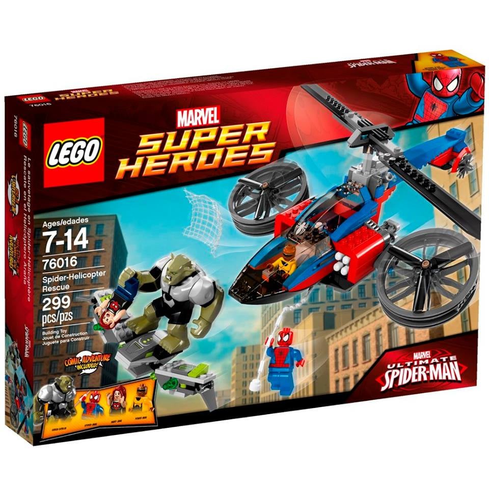 LEGO Marvel Super Heroes Spider Helicopter Rescue 76016 - Vampy's -Set ...