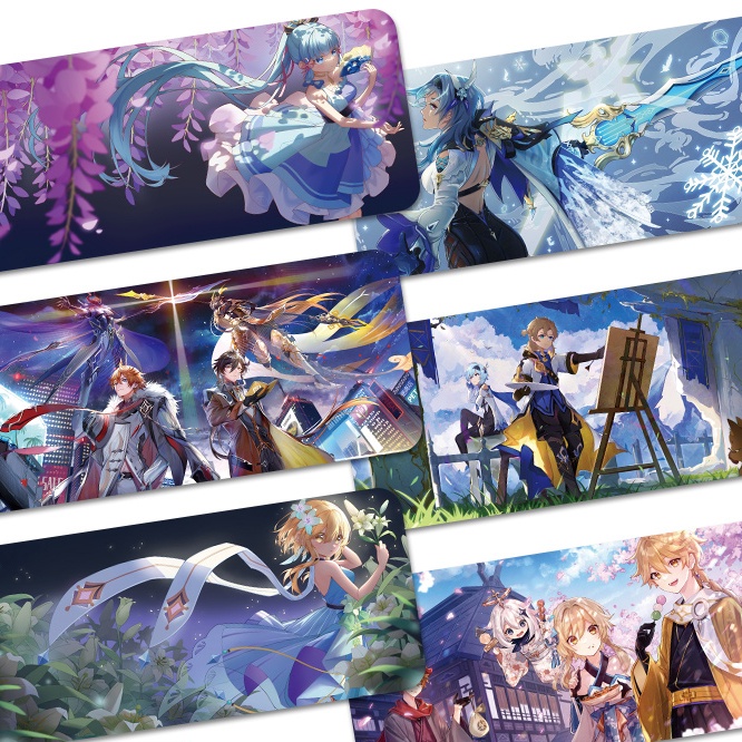 Yoimiya Mouse Pad Genshin Impact Eula New Kamisato Ayaka Gaming Shenhe ...
