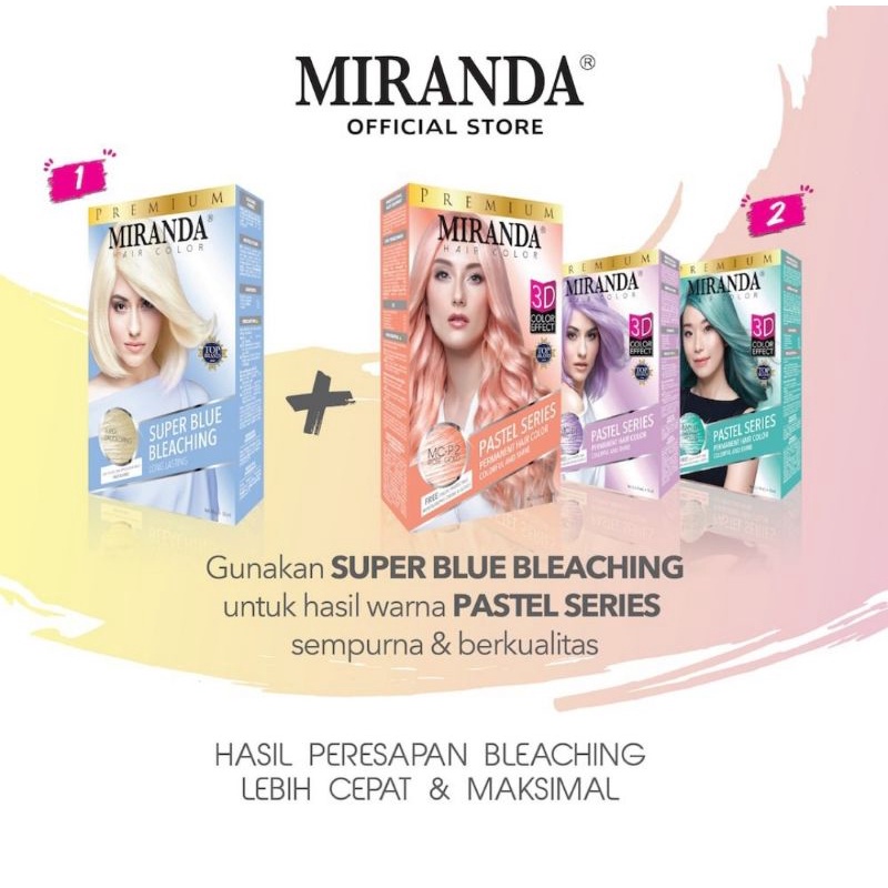 Miranda Hair Color | Pastel Series Permanent Hair Dye 30ml | Shopee ...