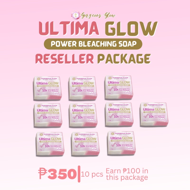 GorgeousGlowPH Ultima Glow Power Bleaching Soap Reseller Package ...