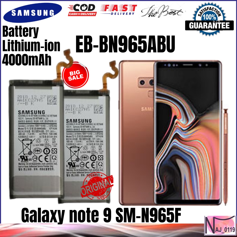 Battery For Galaxy Note 9 Eb Bn965abu Original High Quality Li Ion