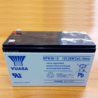 Yuasa UPS Battery 12V 7.2Ah NPW36-12 12 Volts 36 Watts 7.2 Ampere 36W Rechargeable Valve ...